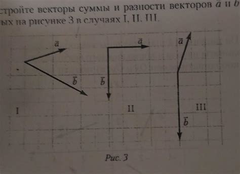 Рис 2СРОЧНООООО4 Постройте векторы суммы и разности векторов аир пред тавленных на рисунке 3