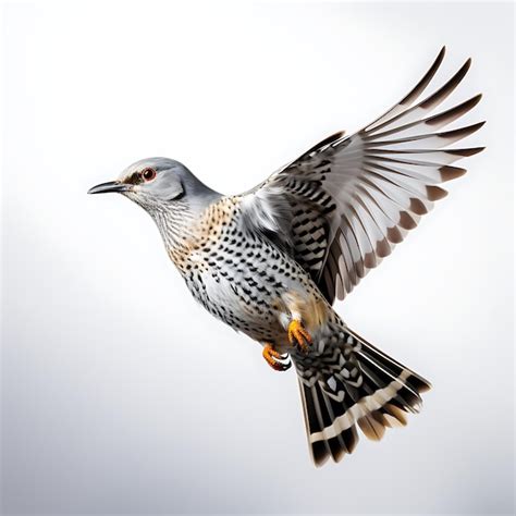 Premium Ai Image Cuckoo Cuculus Canorus Bird On White Background