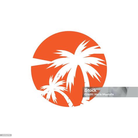 Palm Tree Icon Design Template Vector Isolated Illustration Stock Illustration Download Image