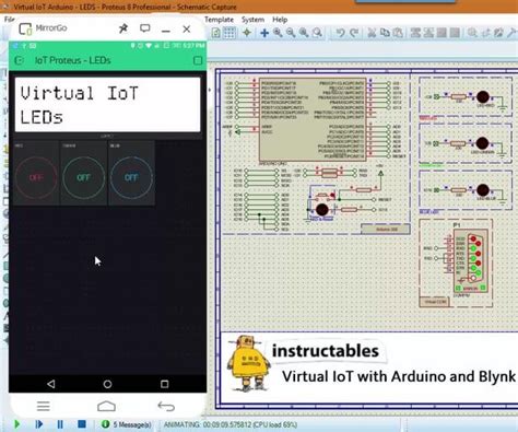 Control Simulated Arduino Circuit With Android Blynk App First