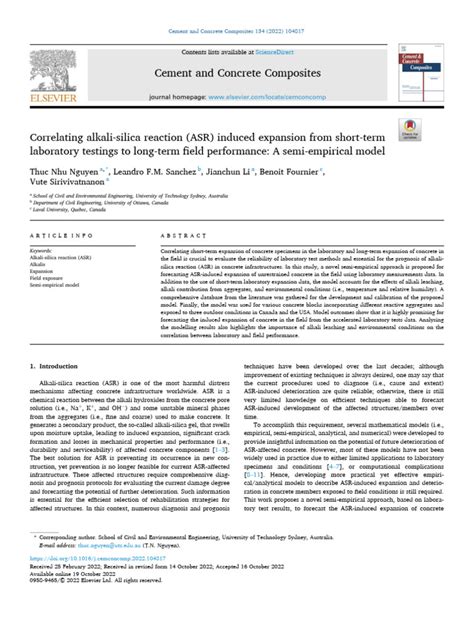 Nguyen Et Al 2022 Correlating Asr Induced Exp From Short Term Lab Testings To Long Term Field
