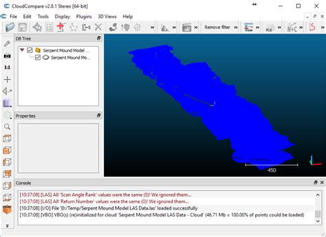 Dominoc925 Lidar Data Coordinate Readout In Cloud Compare
