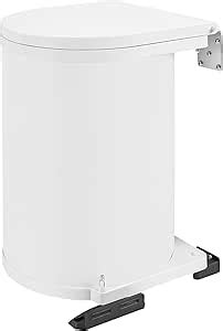 Amazon Com Rev A Shelf 15 Lt Pull Out Trash Can For Kitchen Or Bathroom Cabinet Pivot Out