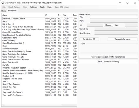 Playstation 2 Issue OPL Manager Invalid Files GBAtemp Net The