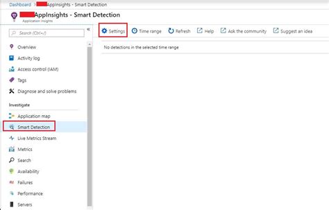 Azure Where Is This Alert Defined Alert Average Server Exceptions Stack Overflow