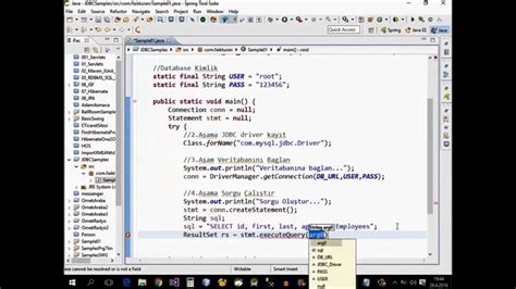 Java Jdbc 004 Java Ile Mysql Veritabanı Bağlantısı Oluşturma Mysql Select Sorguları Youtube