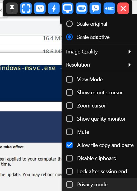 Nightly Cannot Enable Multiple Monitors On Toolbar Feature · Issue 3684 · Rustdeskrustdesk