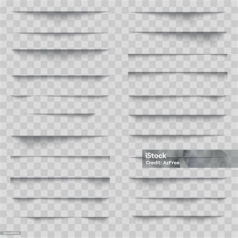 사실적인 그림자 효과의 집합입니다 포스터 전단지 명함 배너 그림자 컬렉션 벡터 A형 입간판에 대한 스톡 벡터 아트 및 기타