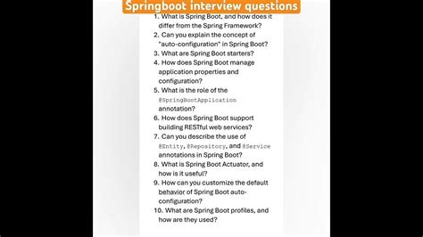 Top Spring Boot Interview Questionsspring Boot Interview Questions