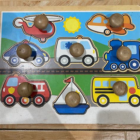 Melissa And Doug Peg Puzzle Transportation Hobbies And Toys Toys And Games
