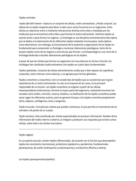 Transporte Celular Pdf Tejido Biología Tejido Conectivo