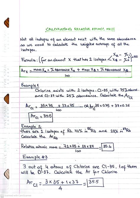 Isotopes Relative Atomic Mass Chemistry Classes Ronald Reagan Shs