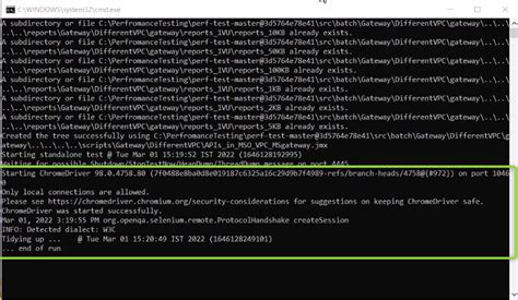 Jmeter C Webdriver Sampler In A Batch File Is Running From Local Command Prompt But Not