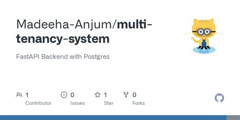 github madeeha anjum multi tenancy system fastapi backend with postgres