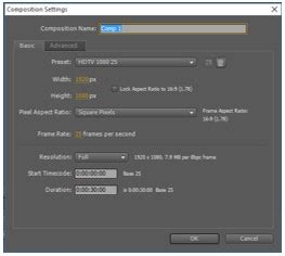 Composition In After Effects Steps To Create Composition In After Effect