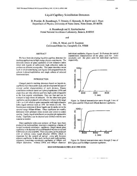 Pdf Liquid Capillary Scintillation Detectors Dokumen Tips