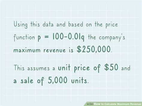 How To Calculate Maximum Revenue With Pictures Wikihow