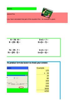 Equations In Excel By April Inocente TPT