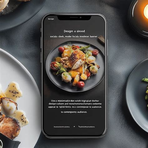A Menu For A App App That Saysthe Menu Of Foodon It Premium Ai Generated Image