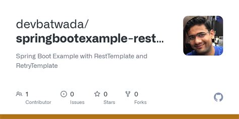 Github Devbatwadaspringbootexample Rest Retry Template Spring Boot