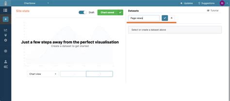 how to visualize simple analytics data with chartbrew