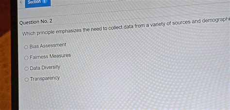 Section Question No 2 Which Principle StudyX
