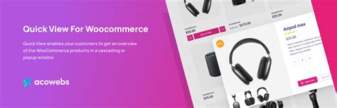 quick view for woocommerce plugin —