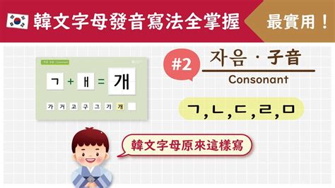 2 全掌握韓文字母發音 寫法跟著讀跟著寫由零開始學韓文字母 Read Write Hangul Alphabet ハングルを復習