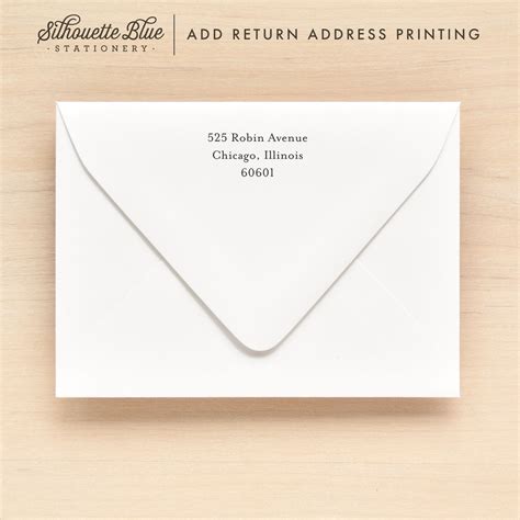Envelope Return Address Printing Etsy
