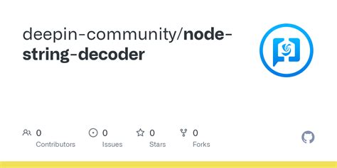 GitHub Deepin Community Node String Decoder