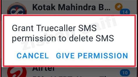 Truecaller Fix Grant SMS Permission To Delete Sms Problem Solve YouTube