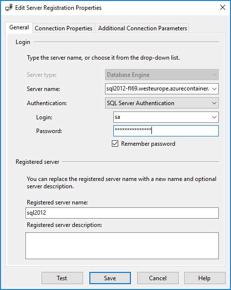 sql server container instances via cloudshell andré kamman