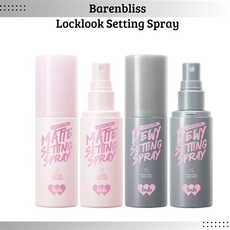 Bnb Barenbliss Locklook Setting Spray 110ml Matte Setting Spray Dewy