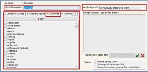 How To Set Up A One Time Keycode That Is Valid For European Customers Only Khaos Control Support