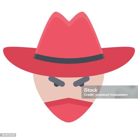 Design Vector Image Icons Bandit Stock Illustration Download Image