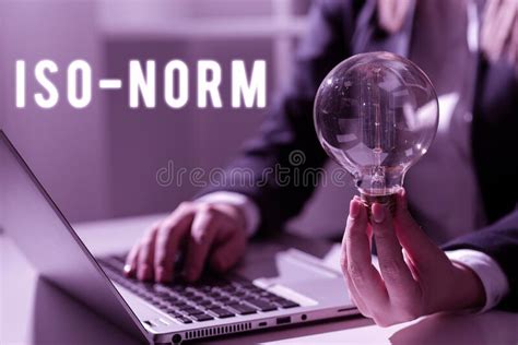 Text Showing Inspiration Iso Norm Business Idea An Accepted Standard
