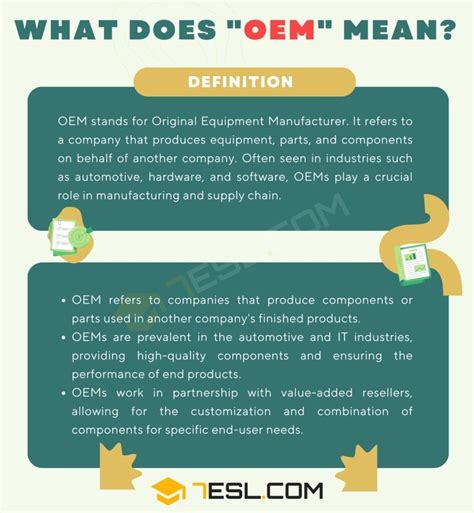 Oem Meaning What Does Oem Stand For • 7esl