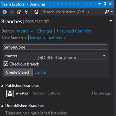 Visual Studio Online With Git DotNetCurry