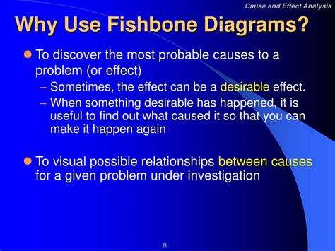 PPT Cause And Effect Analysis Fishbone Diagram Cause And Effect Matrix PowerPoint