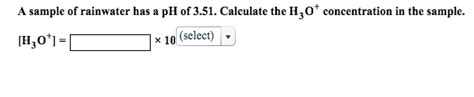 Solved Calculate The Value Of H3O And OH In Each Chegg Com