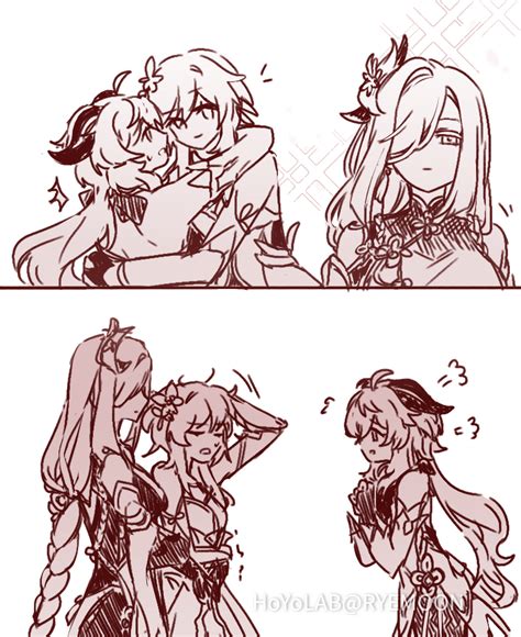 Shenhe And Lumine Genshin Impact HoYoLAB