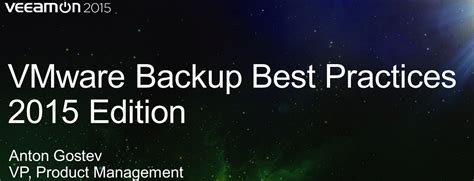 Backup Server Placement And Configuration VMware Backup Best Practices Part
