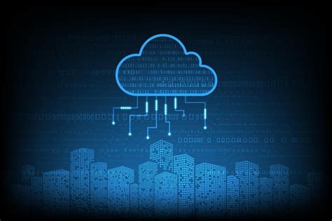 클라우드 개념 벡터 하이테크 기술 스토리지입니다 디지털 추상화의 네트워크 및 통신 프리미엄 벡터