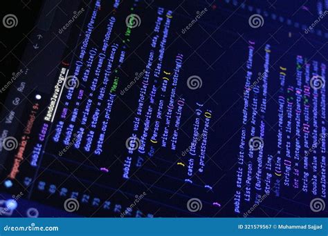 computer code programming language coding close high resolution photo