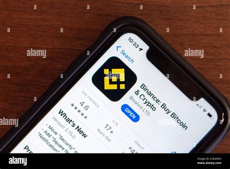 Binance App Seen In App Store In IPhone Screen Binance Is The Blockchain Based Cryptocurrency