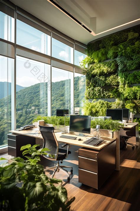 郁郁葱葱的景观办公室图片 包图网