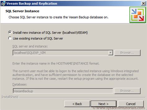Installing Veeam Backup And Replication V