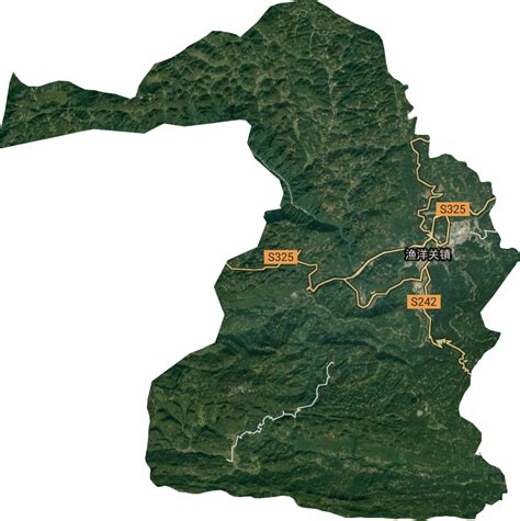 渔洋关镇高清卫星地图
