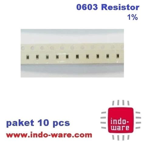 Jual 680 Ohm 680 R 6800 Resistor Smd 0603 1 Paket 10 Pcs Resistor Kota Semarang Indo Ware