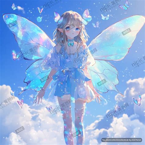 ai创作图壁纸人形蝴蝶 班蝴蝶梦幻光影 插画女孩与蝶 梦幻唯美蓝色系少女 月神闪蝶 二次元梦幻插画 梦幻少女插画 蝴蝶梦幻境界 梦幻闪蝶 蓝蓝